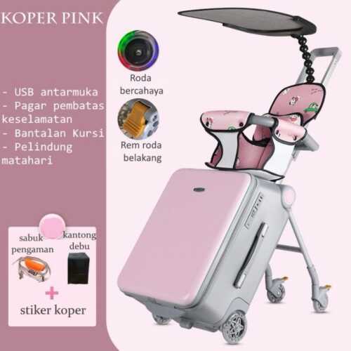 Koper Trolley Box Duduk Anak Travelling, Koper 2in1 – TasBatam168
